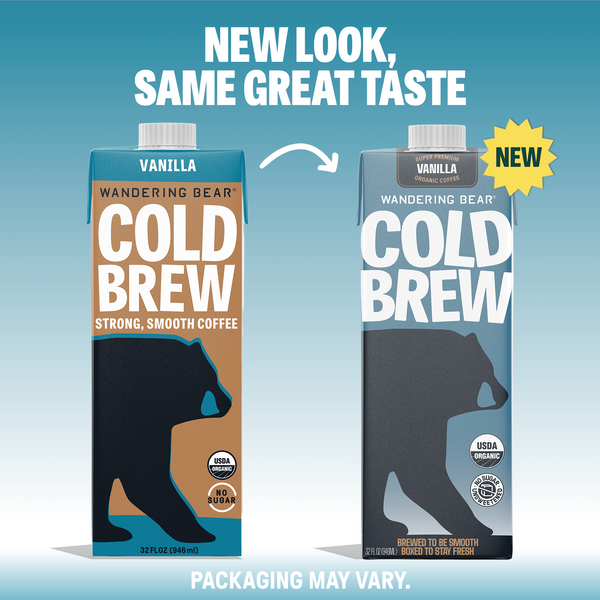 Extra Strong Black Organic Cold Brew Cartons (32 oz)