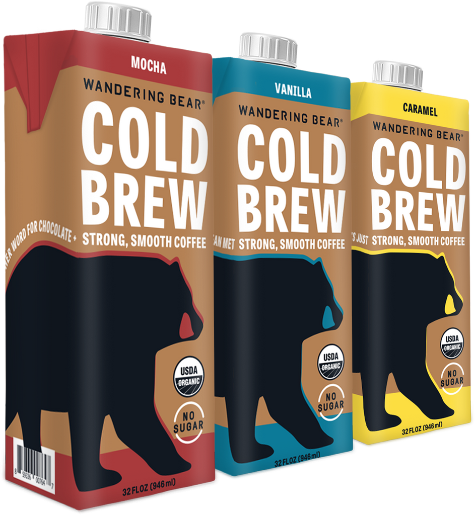 Extra Strong Black Organic Cold Brew Cartons (32 oz)