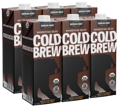 Extra Strong Espresso Roast Organic Cold Brew Cartons (32 oz)